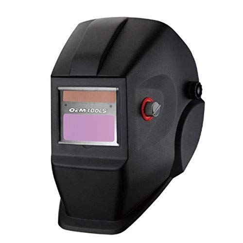 OEMTOOLS 24357 Automatic Darkening Welding Helmet, Self Tinting Welding Helmet, STICK and MIG Welder Mask, Welding Helmet Black