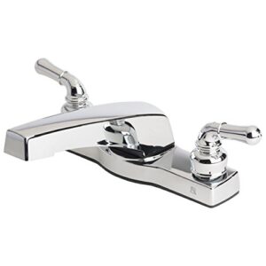 laguna brass 3341cp 8" mobile home two handle non-metallic deck mount garden tub filler faucet, chrome finish