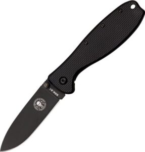 blue ridge knives zancudo black/black framelock folder