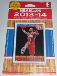 philadelphia 76ers 2013 2014 hoops factory sealed 10 card team set