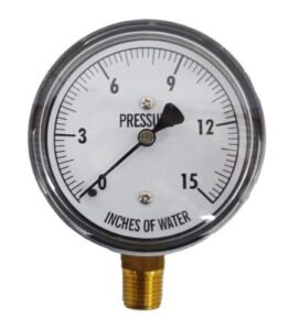 kodiak controls kc25-15"h2o low pressure gauge 15" wc