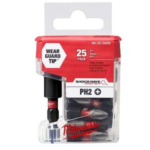 milwaukee elec tool 48-32-5009 25pk 1" magnetic bit holder