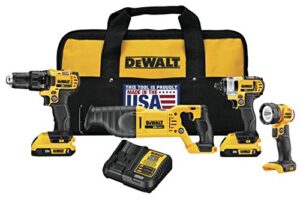 dewalt 20v max combo kit, compact 4-tool (dck420d2)