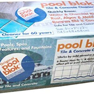 Pool Blok PB-12 by US Pumice, Pumice Stone for Cleaning of Pools, Tiles, Will Remove Lime, Rust, Stains from Pool Tiles Grout, 5.75x2.87x2.87 (1)