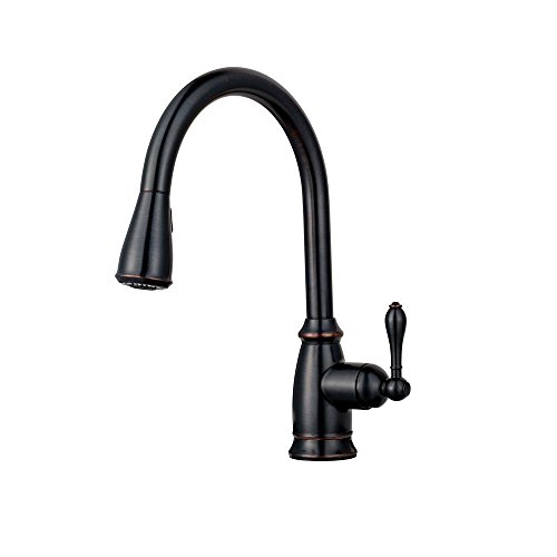 Pfister F-529-7CNY Tuscan Bronze Canton 1-Handle Pull-Down Sprayer Kitchen Faucet in Tuscan Bronze