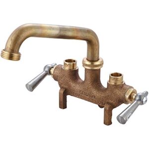 central brass 466 two handle laundry faucet commercial quality wall mount easy installation