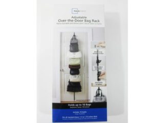 mainstays adjustable over the door bag rack