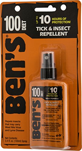 Ben's 100% DEET Mosquito, Tick and Insect Repellent, 3.4 Ounce Pump