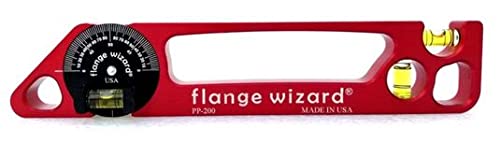 Flange Wizard PP-200 Pocket Pro Levels, 9", 3 Vials, RED