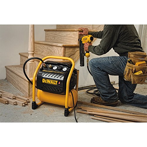 DEWALT Air Compressor for Trim, 200-PSI Max,Oil Free, Quiet Operation (DWFP55130)