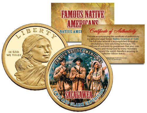 SACAGAWEAFamous Native Americans Dollar US Coin LEWIS CLARK EXPEDITION Indian