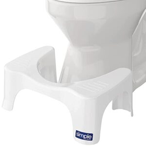 squatty potty simple toilet stool, white, 7"