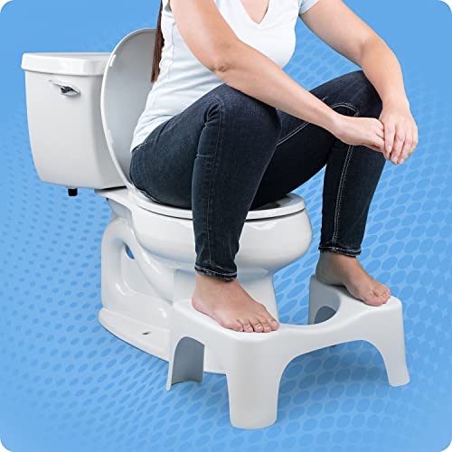 Squatty Potty Simple Toilet Stool, White, 7"