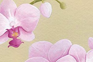 POP UP Panoramic Greeting Card Potted Orchid Any Occasion