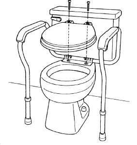 HEALTHLINE Toilet Safety Frame, Bathroom Safety Rail with Toilet Seat Assist Handrail Grab Bar, Medical Supply for Elderly, Adjustable Legs and Arm