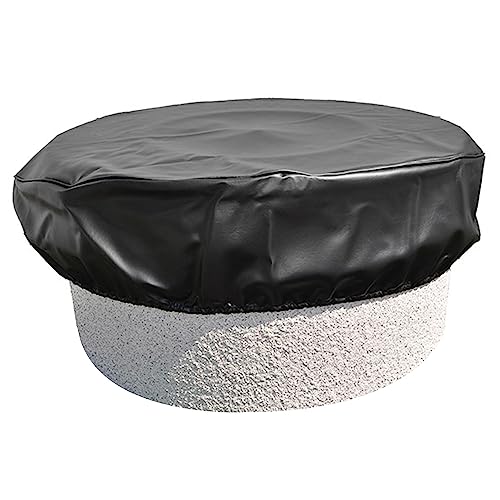 Hearth Products Controls HPC Fire Black Vinyl Fire Pit Cover (FPC-64), Round, 64-Inch