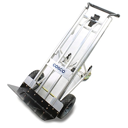 3-in-One MAX 1000 lb Capacity Convertible Hand Truck with Never-Flat Tires