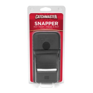 catchmaster snapper easy set rat snap 621r trap-1pk, black