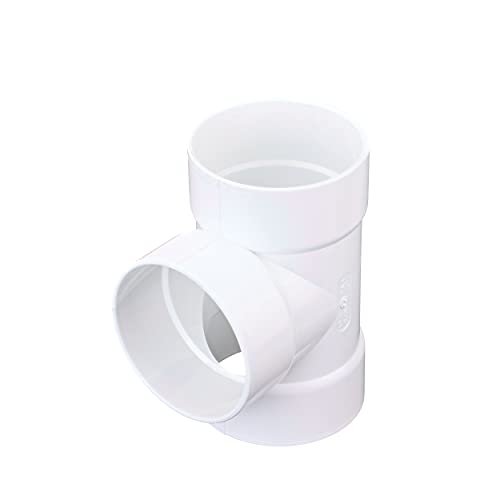 NDS, 1 Count (Pack of 1), White X Hub PVC S&D Tee, 4