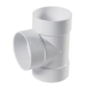 NDS, 1 Count (Pack of 1), White X Hub PVC S&D Tee, 4