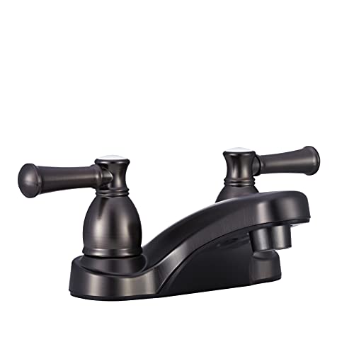 Dura Faucet DF-PL700L-VB RV Bathroom Faucet with Classical Hot and Cold Handles (Venetian Bronze)