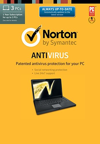 Norton Antivirus 2014 21.0 1User 3PC Product Key Only Delivered Via Amazon Email; No Media/CD/