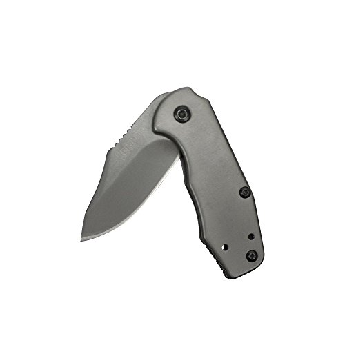 Kershaw Ember Pocketknife, 2" 8Cr13MoV Stainless Steel Drop Point Blade, Compact Folding Knife, Assisted Opening