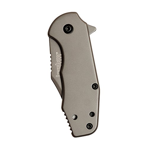 Kershaw Ember Pocketknife, 2" 8Cr13MoV Stainless Steel Drop Point Blade, Compact Folding Knife, Assisted Opening