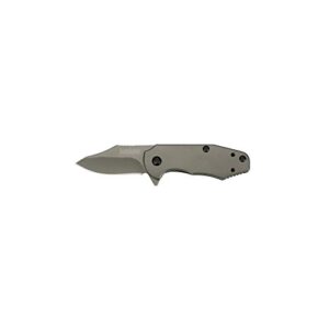 Kershaw Ember Pocketknife, 2" 8Cr13MoV Stainless Steel Drop Point Blade, Compact Folding Knife, Assisted Opening