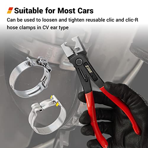 EWK Clic & Clic-R Collar Hose Clamp Pliers, CV Boot Clamp Pliers for Mercedes Benz BMW Audi VW