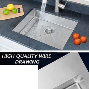 Wells Handcrafted 23-inch 18-gauge Undermount Single Bowl ADA Compliant Stainless Steel Kitchen Sink