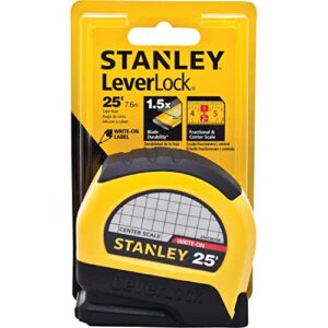 stanley stht30758l center read tape, 25-feet x 1-inch