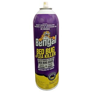 Bengal Bed Bug and Flea Killer Aerosol Spray with Insect Growth Regulator, 17.5 Oz. Aerosol Can