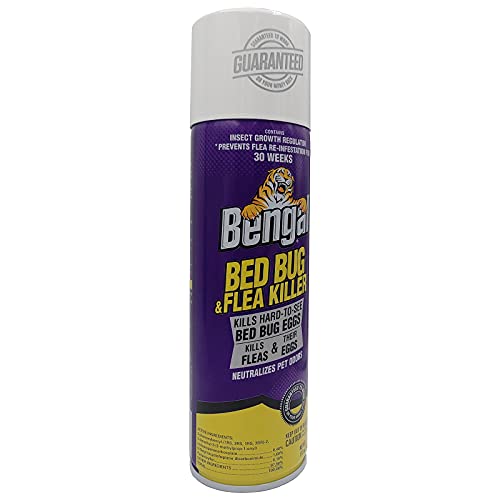 Bengal Bed Bug and Flea Killer Aerosol Spray with Insect Growth Regulator, 17.5 Oz. Aerosol Can