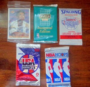 great lot of old unopened basketball cards in packs