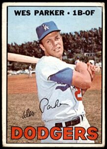 1967 topps # 218 wes parker los angeles dodgers (baseball card) fair dodgers