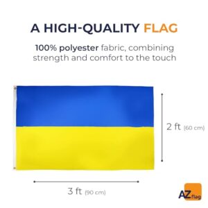 AZ FLAG Ukraine Flag 2' x 3' - Ukrainian Flags 60 x 90 cm - Banner 2x3 ft