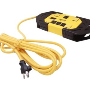 Tripp Lite Power IT! Safety Power Strip with Safety Covers, 8 OUTLETS, 15 FT Cord, Yellow/Black