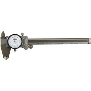 Anytime Tools Premium Dial Caliper 6"/0.001" Precision Double Shock Proof Solid Hardened Stainless Steel