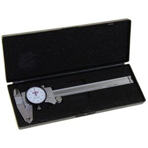 Anytime Tools Premium Dial Caliper 6"/0.001" Precision Double Shock Proof Solid Hardened Stainless Steel