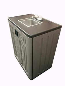 portable sink self contained hand wash station with cold and hot water