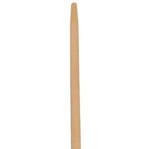 rubbermaid commercial products sanded wood broom handle with tapered tip, 60-inch, natural for floor cleaning/sweeping in home/office, pack of 12