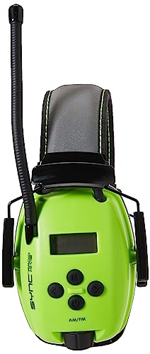 Howard Leight by Honeywell Sync Hi-Visibility Digital AM/FM Radio Earmuff (1030390),Bright Yellow/Green, Unisex