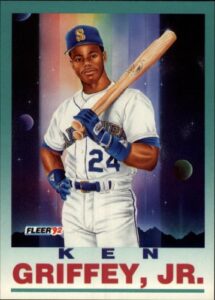 1992 fleer baseball card #709 ken griffey jr.