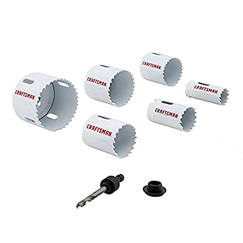 CRAFTSMAN Hole Saw Kit, Bi-Metal Set, 7Piece (CMAH1SET7)