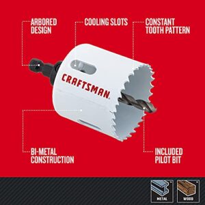 CRAFTSMAN Hole Saw Kit, Bi-Metal Set, 7Piece (CMAH1SET7)