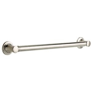 delta faucet dcl5924-bn carlisle wall mounted 24" decorative bath safety grab bar in satin nickel