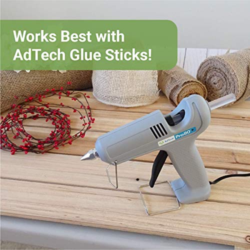 Adhesive Technologies 0114M AdTech Pro 80 Hot Glue Gun for Crafting and Home Improvement | 8X the Power | Bonus Nozzle Tips | Stands Up on Its Own | Item #0114