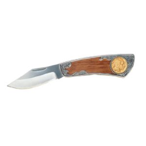 american coin treasures gold-layered buffalo nickel pocket knife