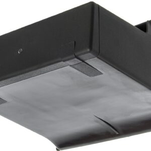 SPARTA Plastic Dust Pan, Upright Pan With 2 Piece Handle For Cleaning, 11 X 12 X 3.5 Inches, Black